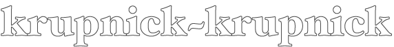 Krupnick Krupnick
