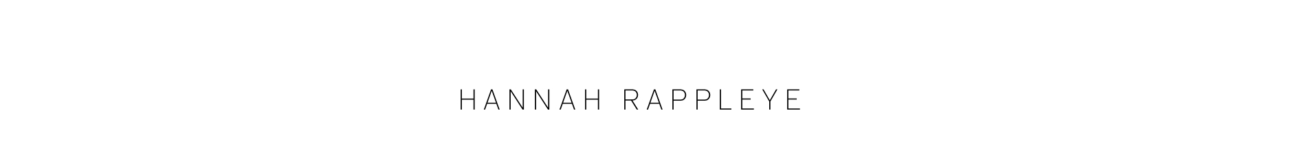 Hannah Rappleye