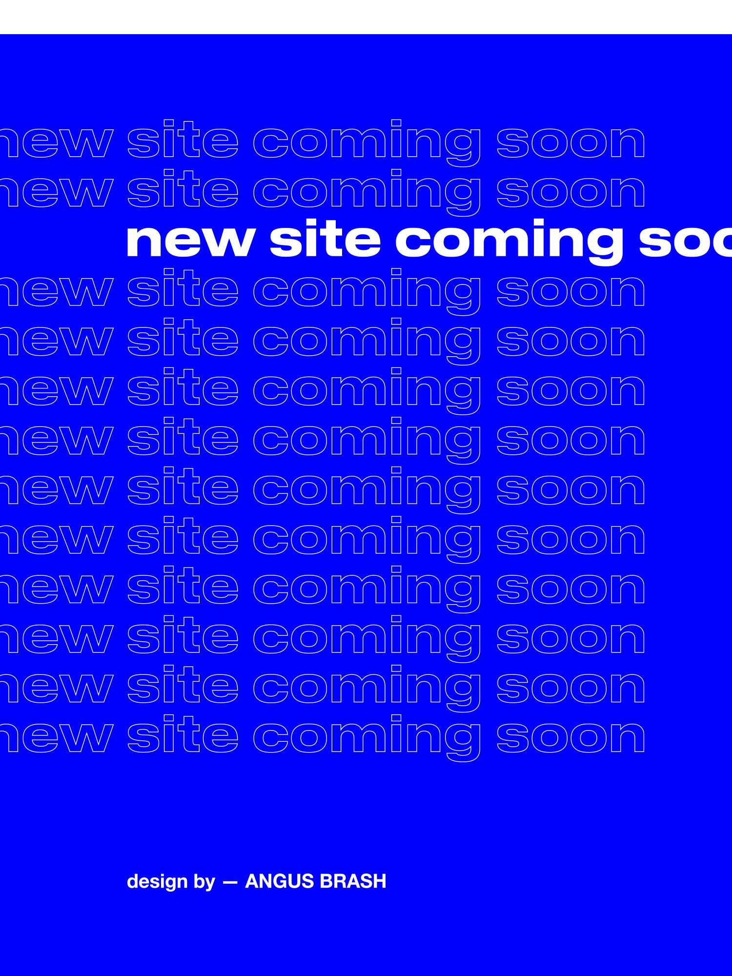 design by — ANGUS BRASH