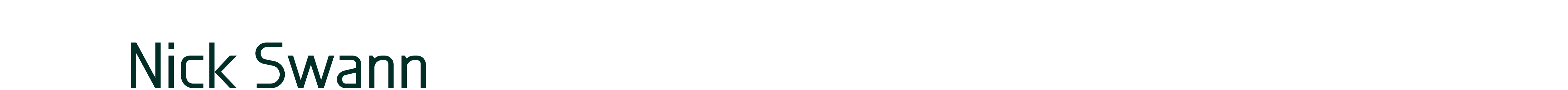 2016 - Nick Swann